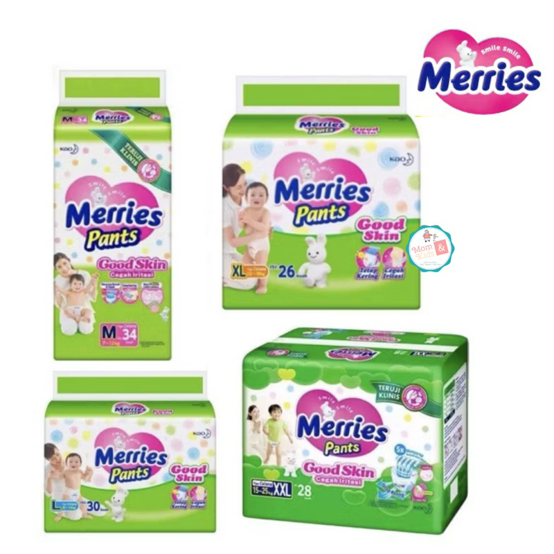 Jual MERRIES PANTS GOOD SKIN NBS40 M34 L30 XL26 XXL28 | MERRIES POPOK ...