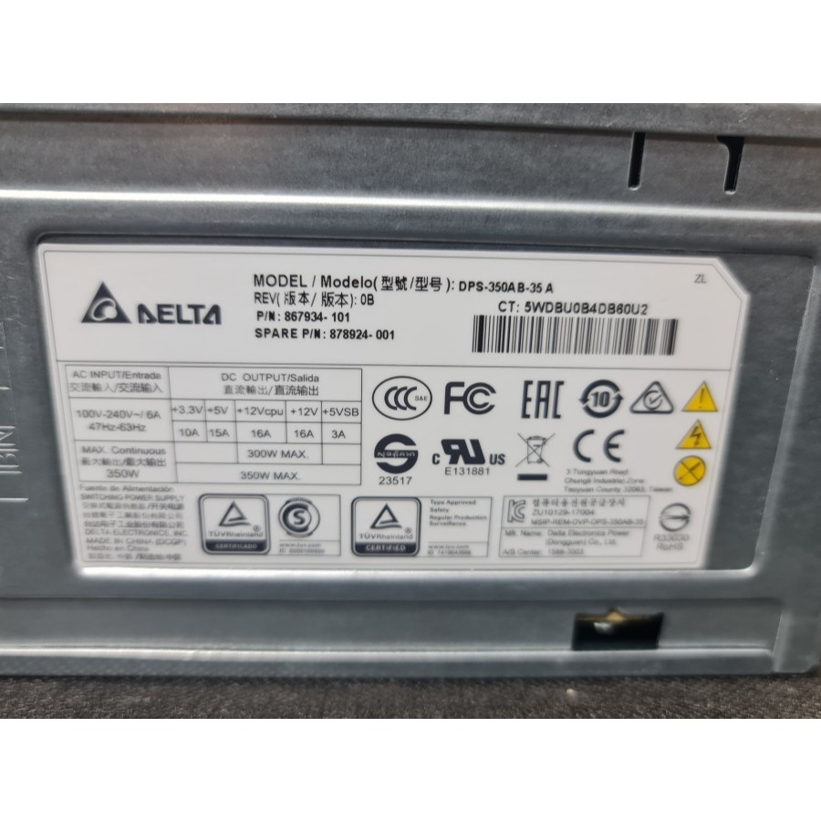 Jual PSU HP 878924-001 ML110 Gen10 G9 350W PSU ( BERGARANSI ) | Shopee Indonesia