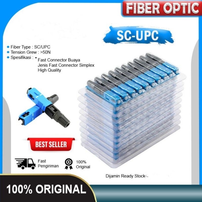Jual Fiber Optic FTTH Fast Connector SC - UPC Fastconector UPC 10 Pcs | Shopee Indonesia
