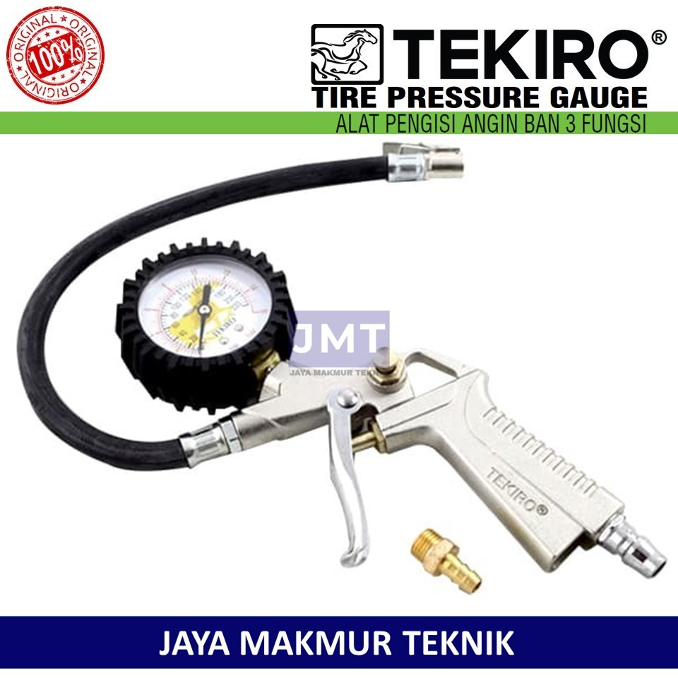Jual TEKIRO Tire Pressure Gauge 3 in 1 Alat Ukur Dan isi Angin 3in1 ...