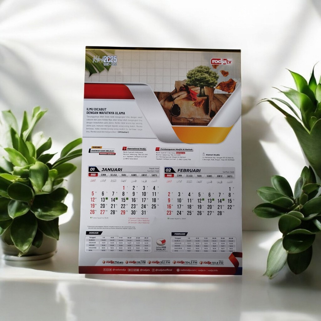 Jual KALENDER MASEHI | ALMENAK MASEHI 2025 | KALENDER RADIO TV RODJA 35 ...