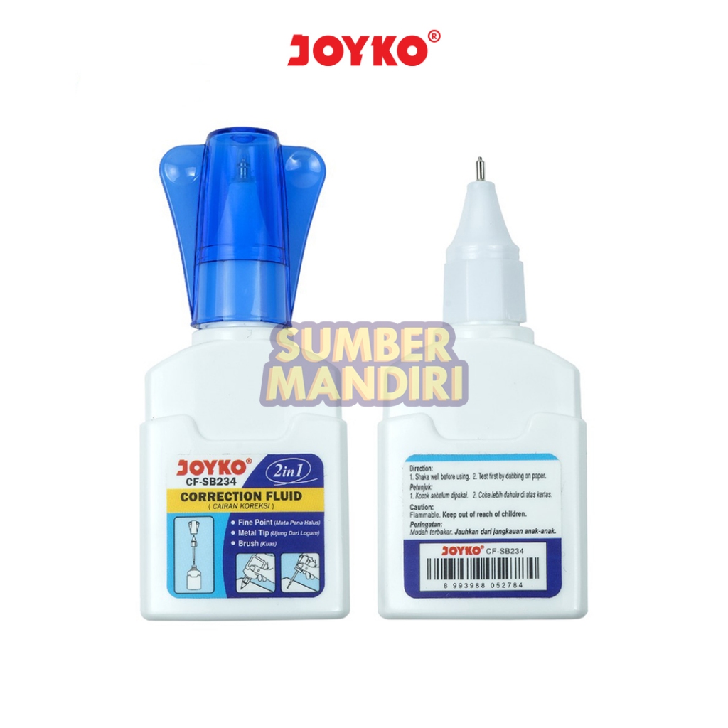 Jual Tipe X Cair JOYKO CF-SB234 2in1 Kuas+Tip Correction Fluid [1 PCS ...