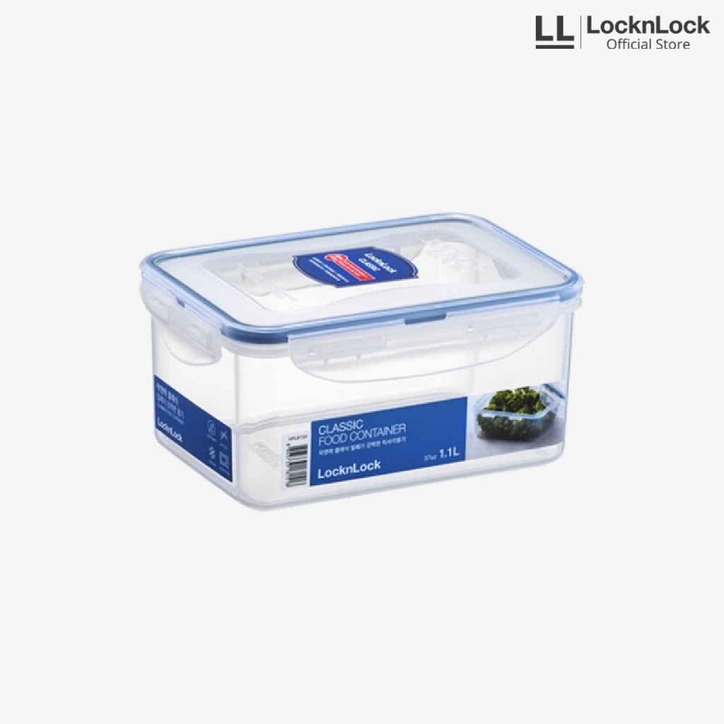 Jual LocknLock Classic Kotak Makan Rectangular Short 1.1L - HPL815D | Shopee Indonesia