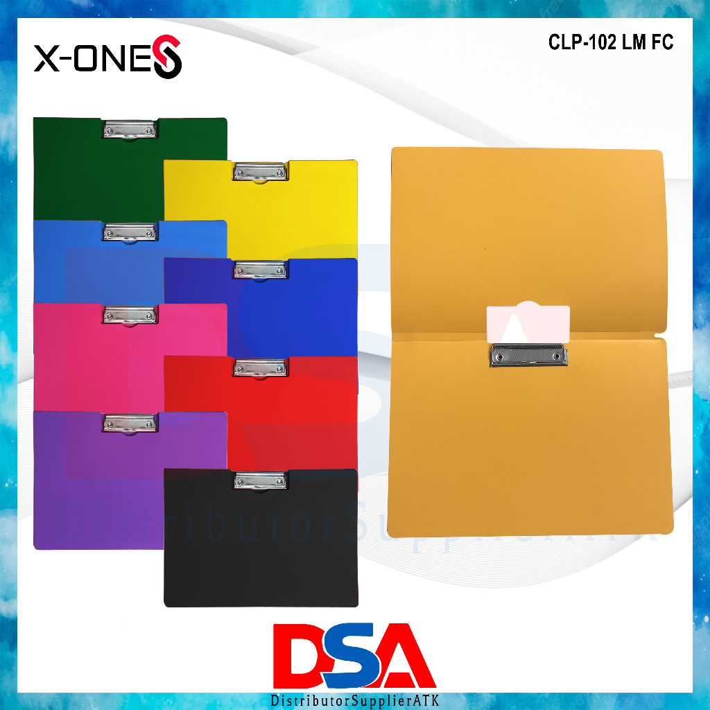 Jual DSA - CLIPBOARD PAPAN JALAN PLASTIK TEBAL MAP JEPIT CLIP F4 ...
