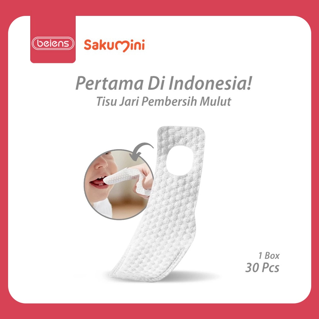 Jual Beiens X Sakumini Oral Cleaner Finger Wipes Pembersih Lidah Gigi ...