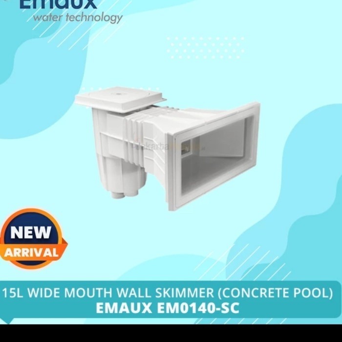 Jual 15L WIDE MOUTH WALL SKIMMER BOX FITTING KOLAM RENANG EMAUX EM0140 ...