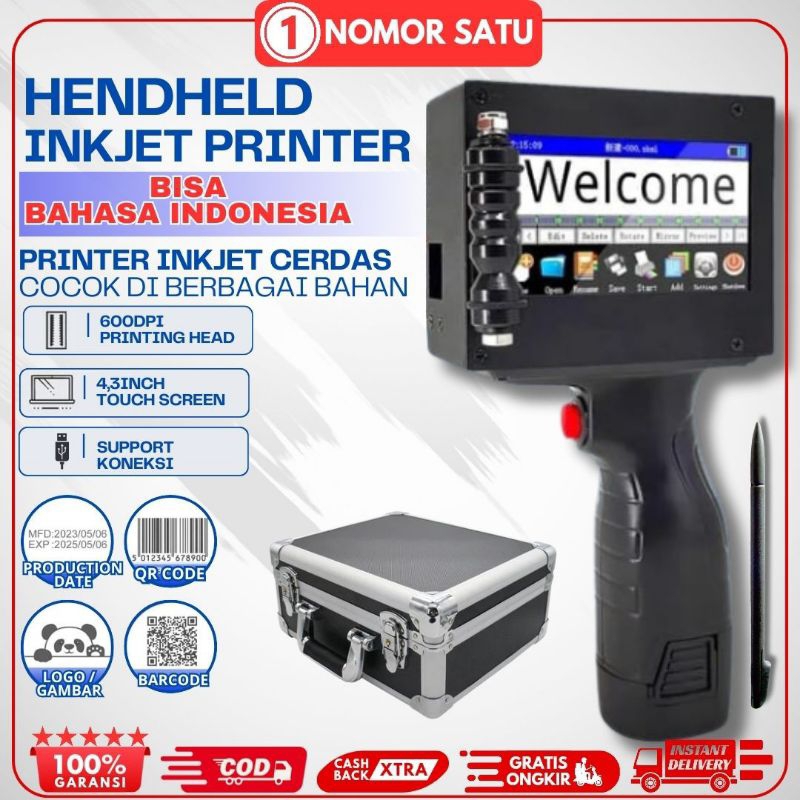 Jual Mesin Handheld Inkjet Printer Logo Expired Date dan Barcode ...