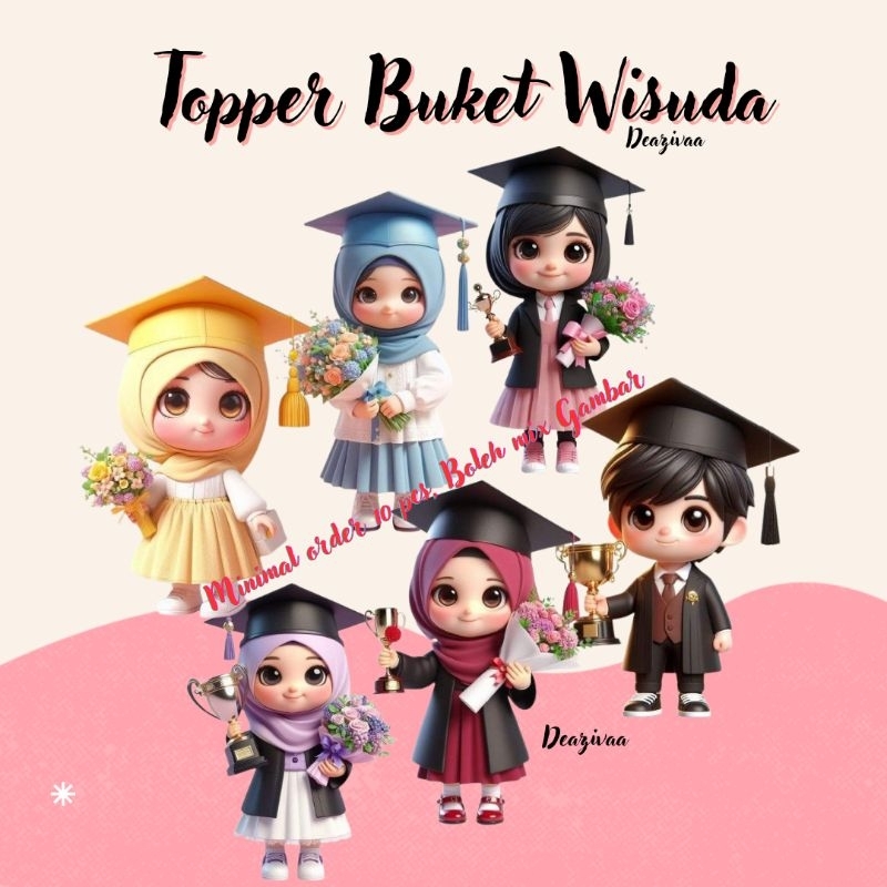 Jual Topper Buket Wisuda Anak Tk / Topper Wisuda Gemoy | Shopee Indonesia