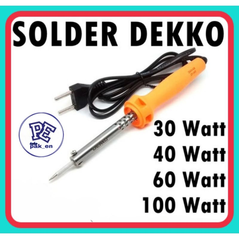 Jual Solder Listrik DEKKO Original 40 Watt 60 Watt 100 Watt 30 Watt | Shopee Indonesia