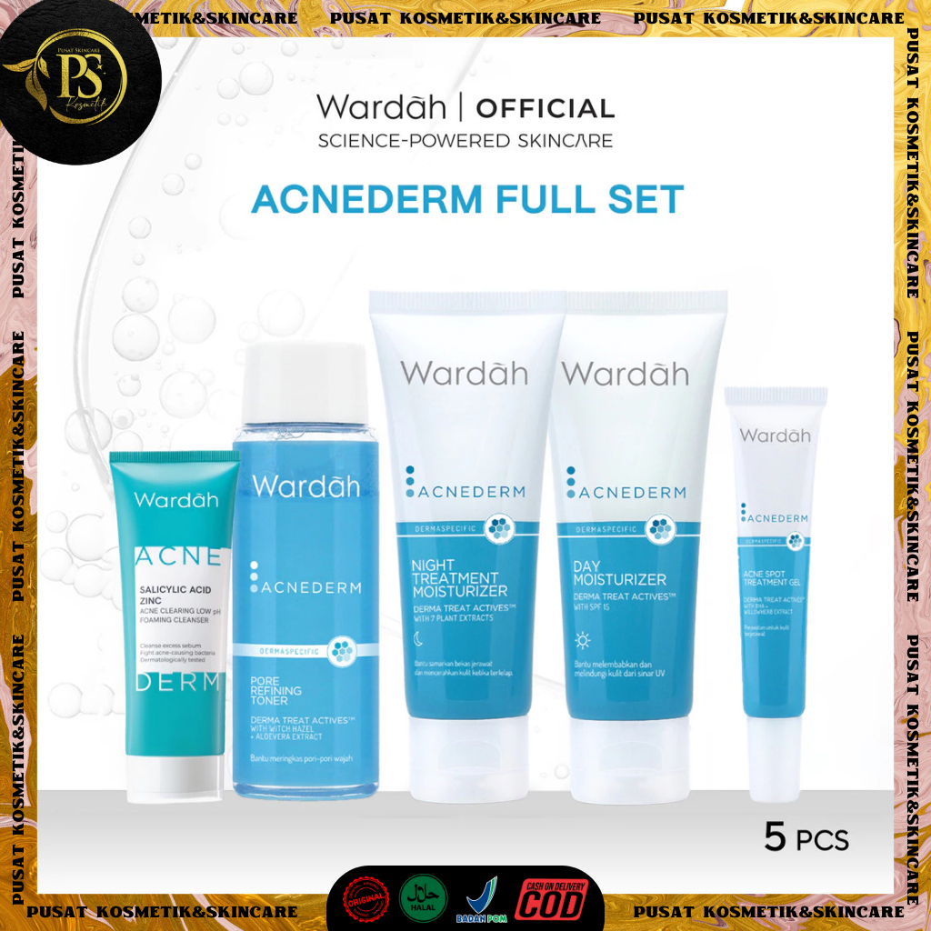 Jual WARDAH ACNEDERM ALL SERIES | Wardah Series For Acne | Shopee Indonesia