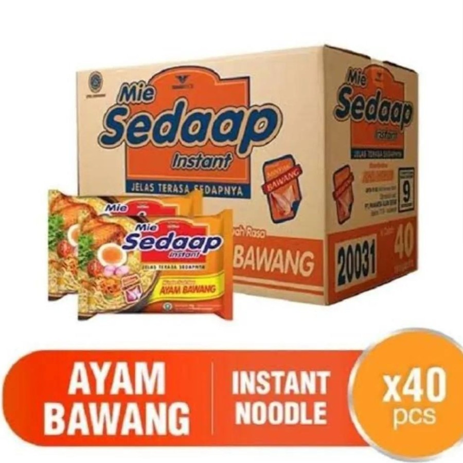 Jual 1 dus Mie Sedaap Ayam Bawang Kuah Mi Sedap Instan isi 40pcs ...
