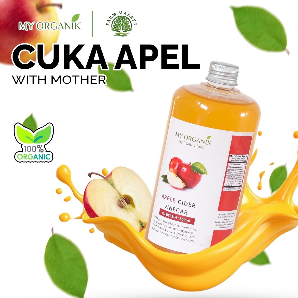 Jual My Organik Cuka Apel Asli Minuman Diet Premium Pure Original Cuka ...