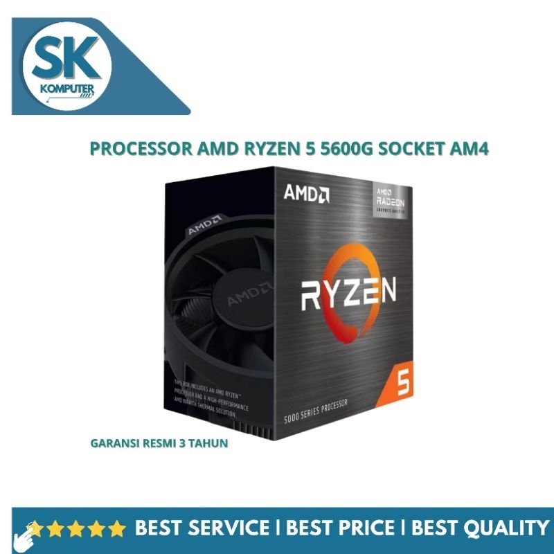 Jual Processor AMD Ryzen 5 5600G 3.9Ghz Up To 4.4Ghz Cache 16MB 65W AM4 ...