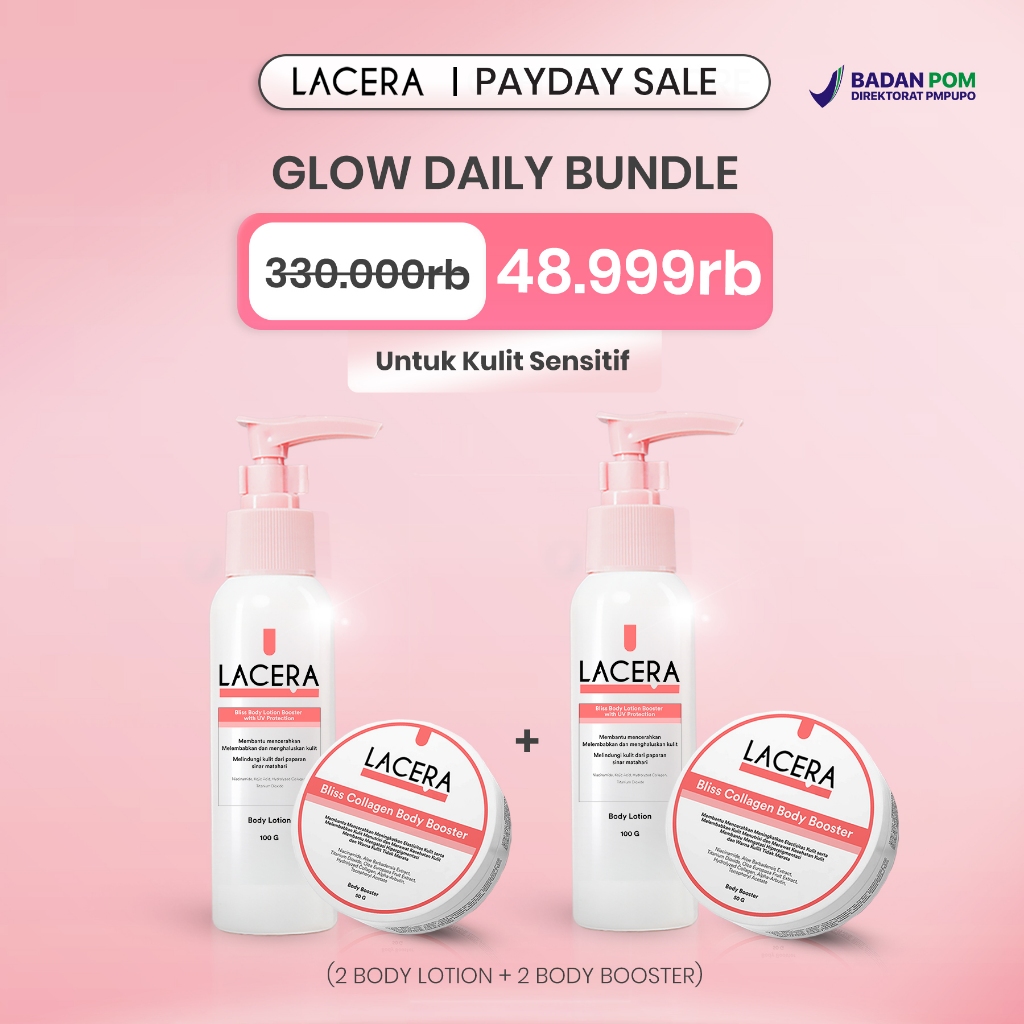 Jual Lacera Body Lotion + Booster x 2 (2X Menjaga Kulit Sensitif Body ...