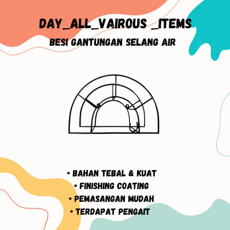 Jual BESI GANTUNGAN SELANG - TEMPAT SELANG GULUNGAN SELANG AIR TAMAN ...