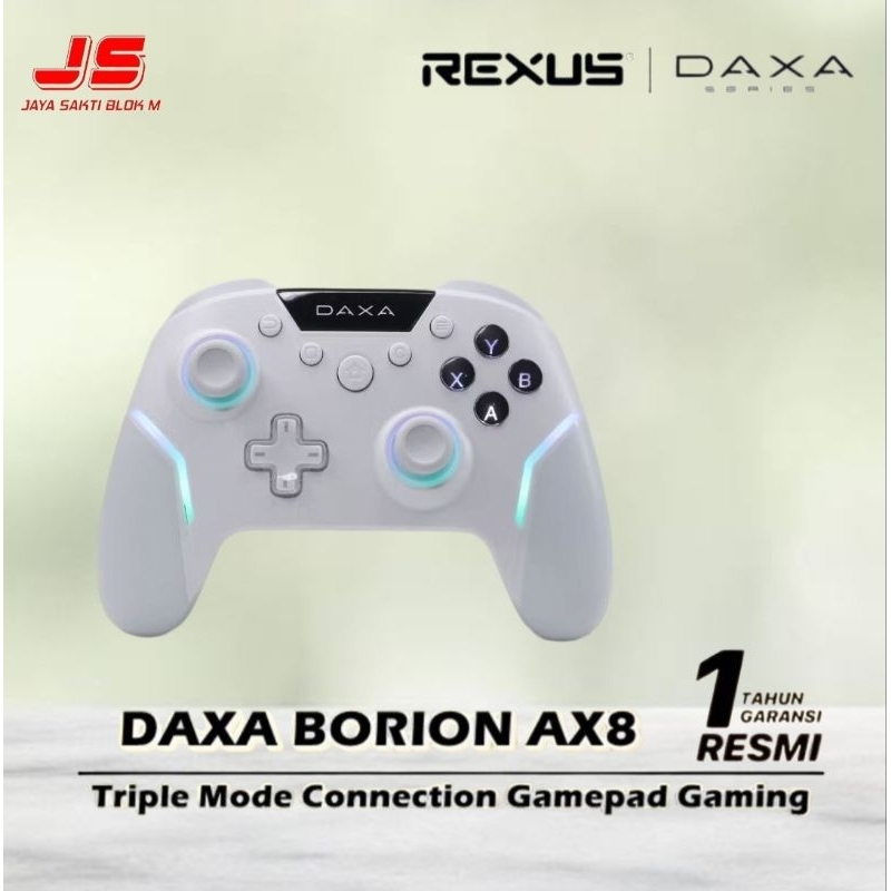 Jual Rexus Daxa Borion AX8 Gamepad Joystick Wireless Triple Mode ...