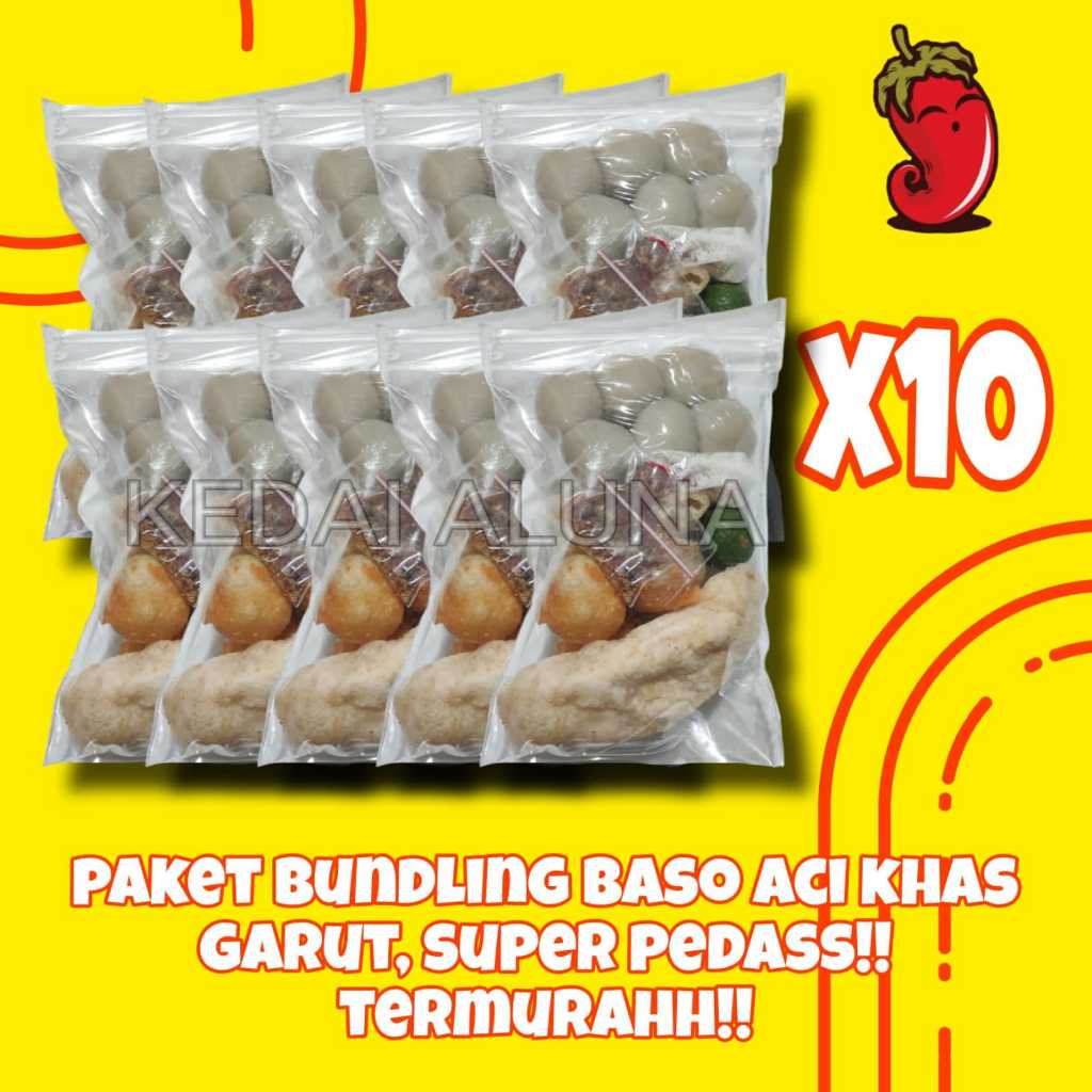 Jual Baso aci paket 10pcs / Baso aci Paket usaha / Baso aci Instan ...