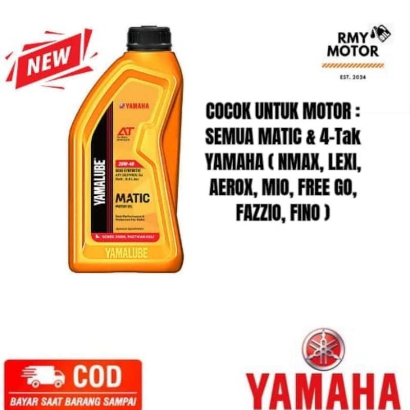 Jual OLI YAMALUBE MATIC 800ML 20W-40/API SJ MOTOR MATIC YAMAHA HARGA ...
