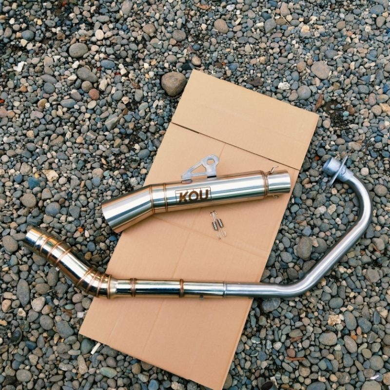 Jual 1 set( Kal B) big elbow/Canister 51mm Open Spec Daeng sai4 exhaust ...