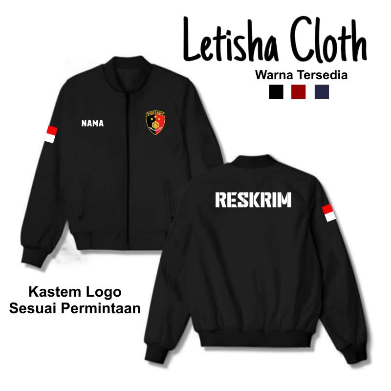 Jual jaket reskrim/kastem sesuai permintaan/jaket bomber/jaket polisi ...