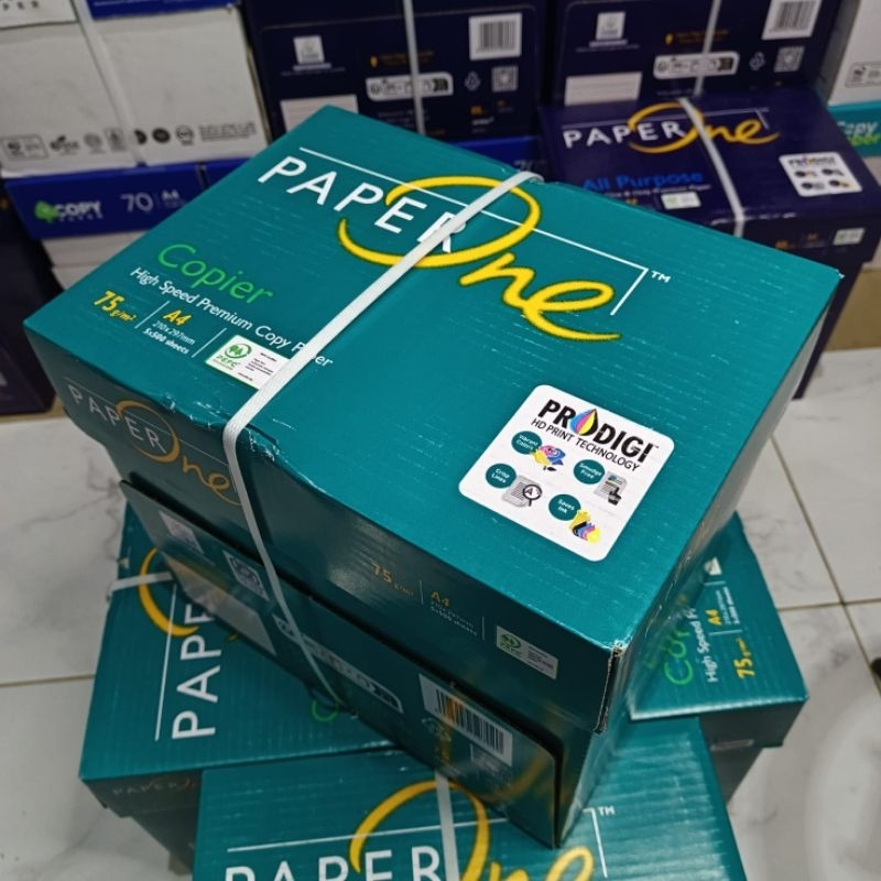 Jual (5 Rim) Kertas HVS A4 75 Gram PaperOne 1 Dus | Shopee Indonesia
