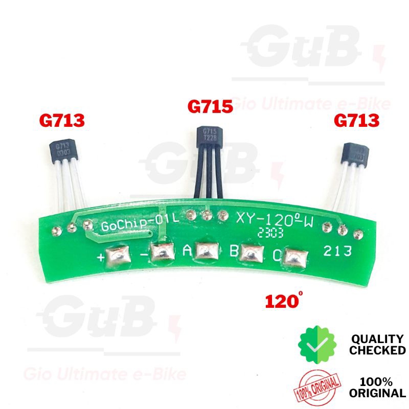 Jual Modul Sensor Magnet Motor PCB 213 Hall Sensor G713 G715 Sudut 120⁰ Hall Sepeda Listrik ...