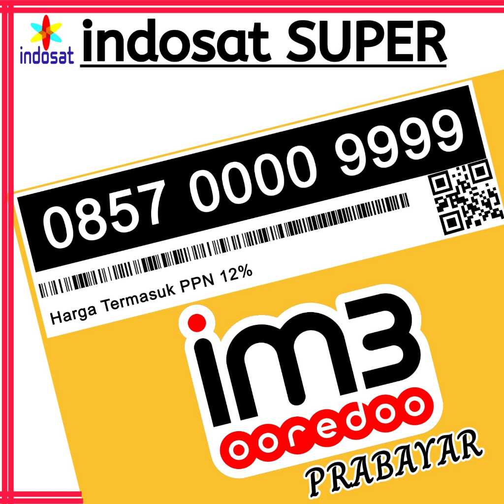 Jual KARTU PERDANA NOMOR CANTIK INDOSAT OOREDOO PRABAYAR 4G-5G NOMOR SUPER DOBEL KWARTET AAAA ...