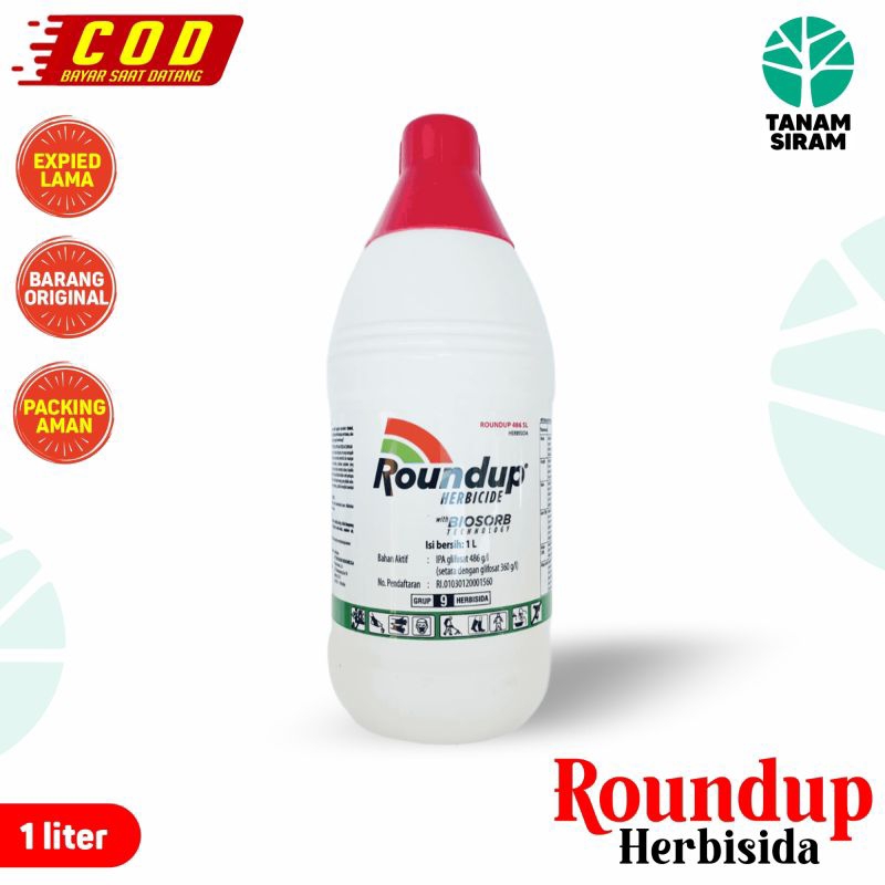 Jual Obat Rumput ROUNDAP - 1 LITER - HERBISIDA SISTEMIK. PALING KUAT ...