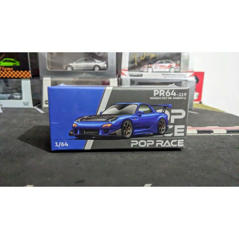 Jual Diecast Poprace Pop Race Mazda RX7 RX 7 RE Amemiya Blue Segel ...