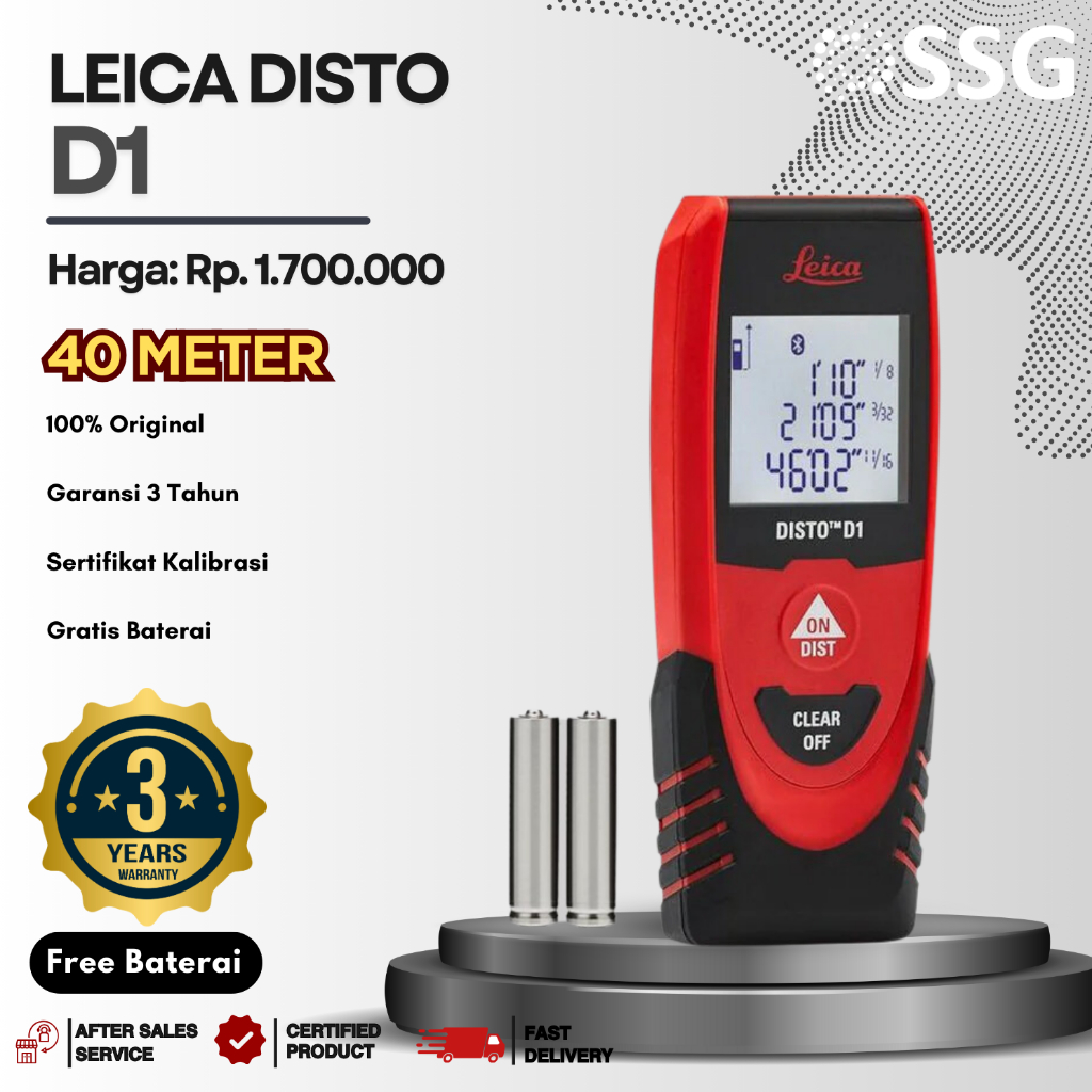 Jual Leica Laser Distance Meter / Disto D1 (40 meter range) | Shopee ...