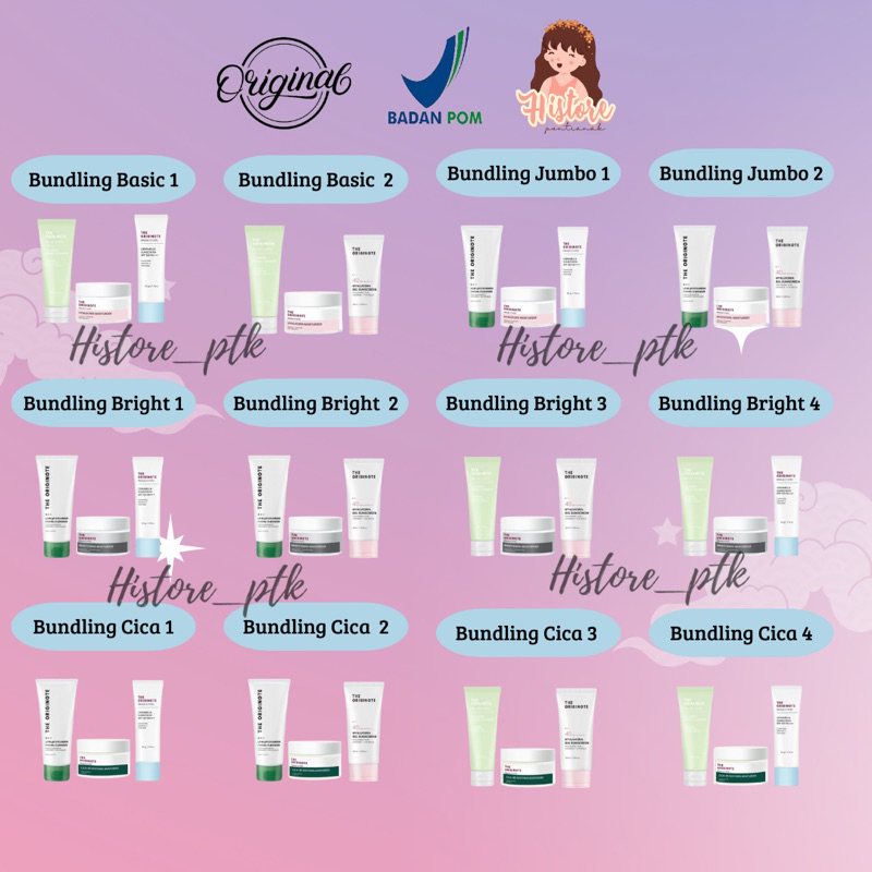 Jual The Originote Bundle Basic Skincare - Facial Wash + Moisturizer ...