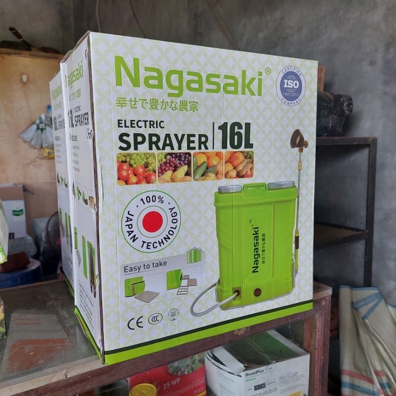 Jual NAGASAKI sprayer elektrik Alat Semprot obat pertanian 16L 125 psi ...