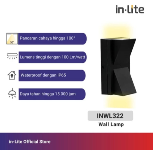 Jual INLITE - LAMPU DINDING LED WALL LIGHT 12W INWL322 / LAMPU DINDING ...