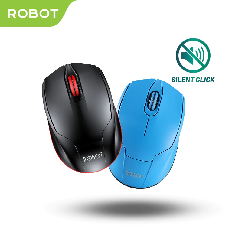 Jual Mouse Wireless ROBOT M310 2.4GHz Silent Optical 1600DPI dengan ...