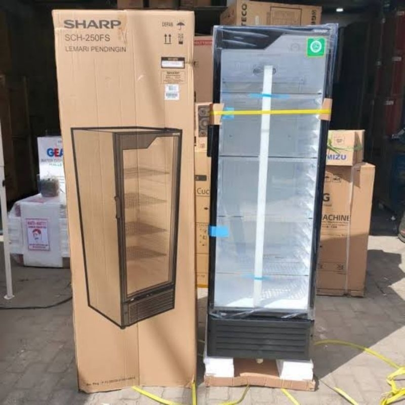 Jual SHARP SCH-250-FS SCH-210-FS SHOWCASE DOUBLE GLASS DOOR SCH250FS SCH210FS | Shopee Indonesia