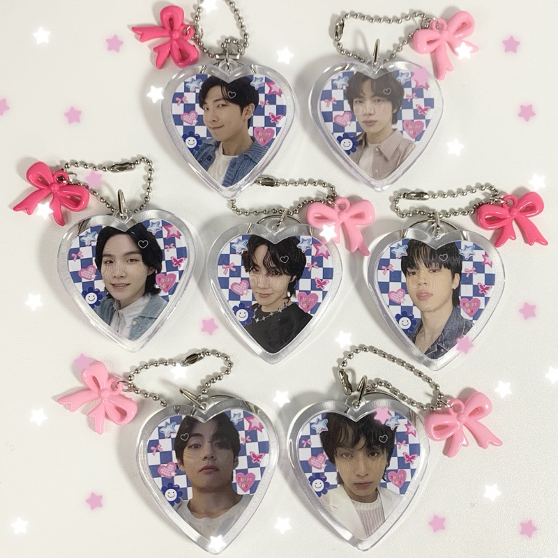 Jual BTS ౨ৎ y2k themed keychain by spacemilk ˖° (namjoon, seokjin ...