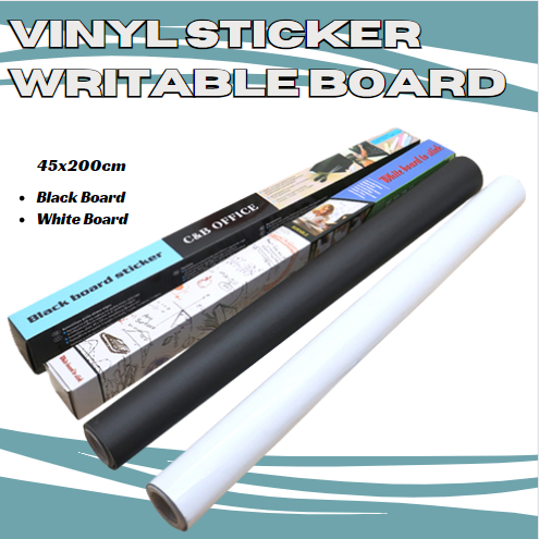 Jual 45x200cm Stiker Papan Tulis Tempel Dinding | Stiker Whiteboard Dan ...