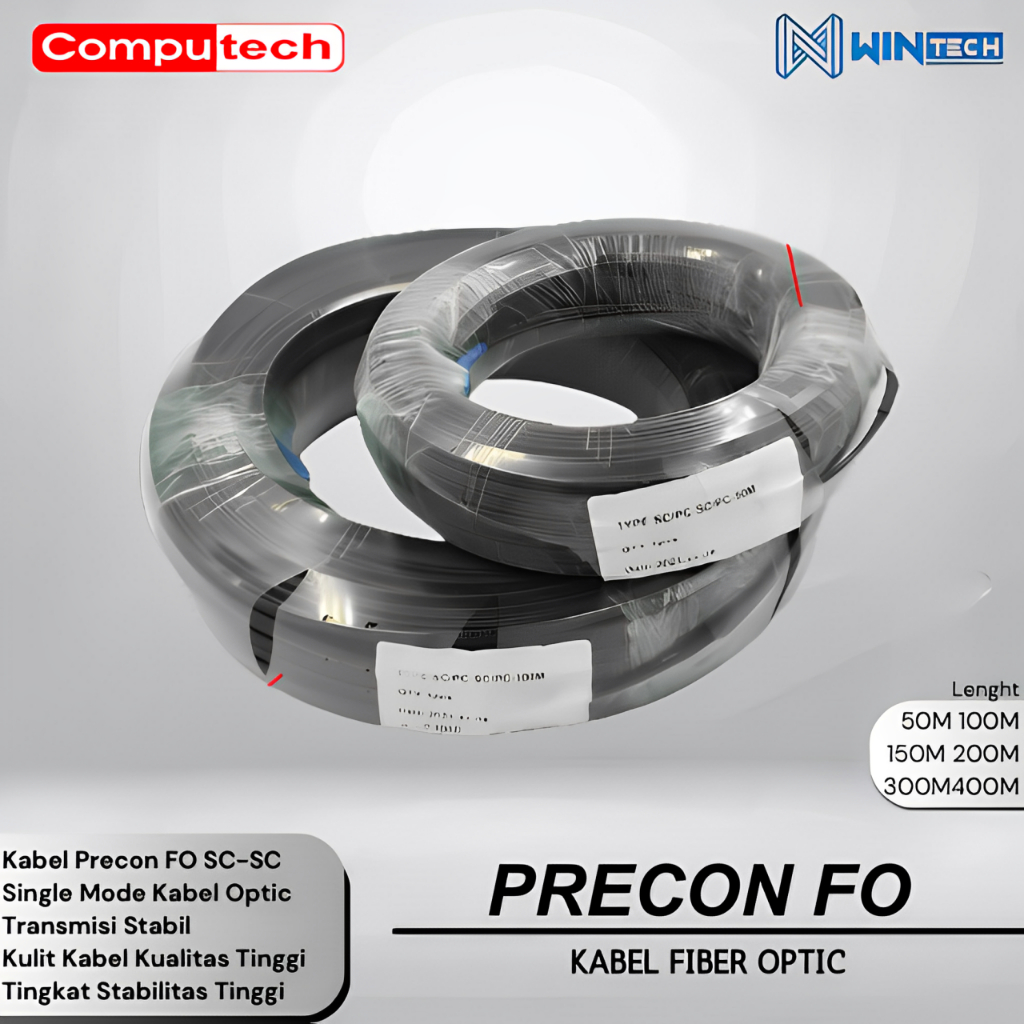 Jual Kabel Precon Fiber Optic SC-SC | Kabel FO - Cable FO 50M 75M 100M 150M 200M 300 Meter 400 M ...