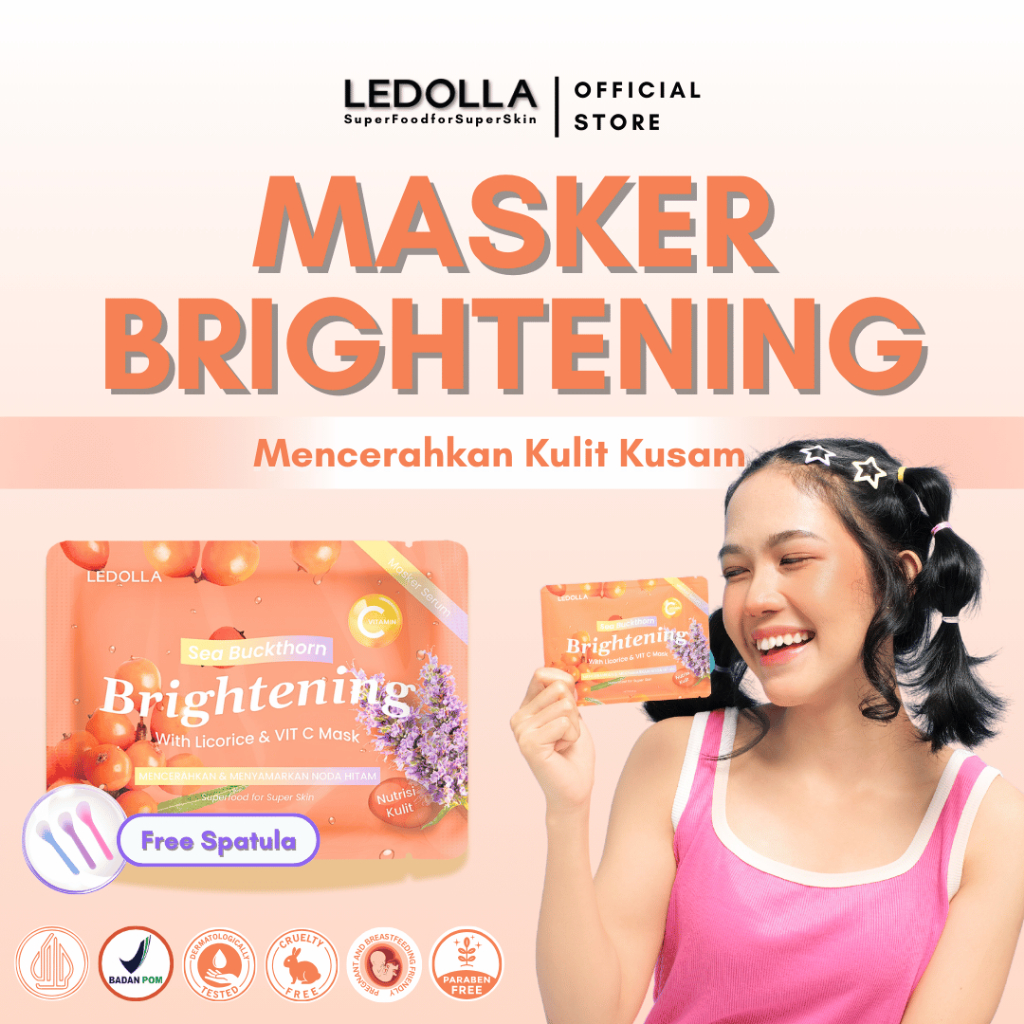 Jual LEDOLLA - Masker Licorice & Seabuckthorn Brightening | Masker Muka ...