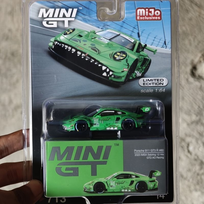 Jual MINI GT 713 Porsche 911 GT3 R #80 2023 IMSA Sebring 12 Hrs GTD AO ...