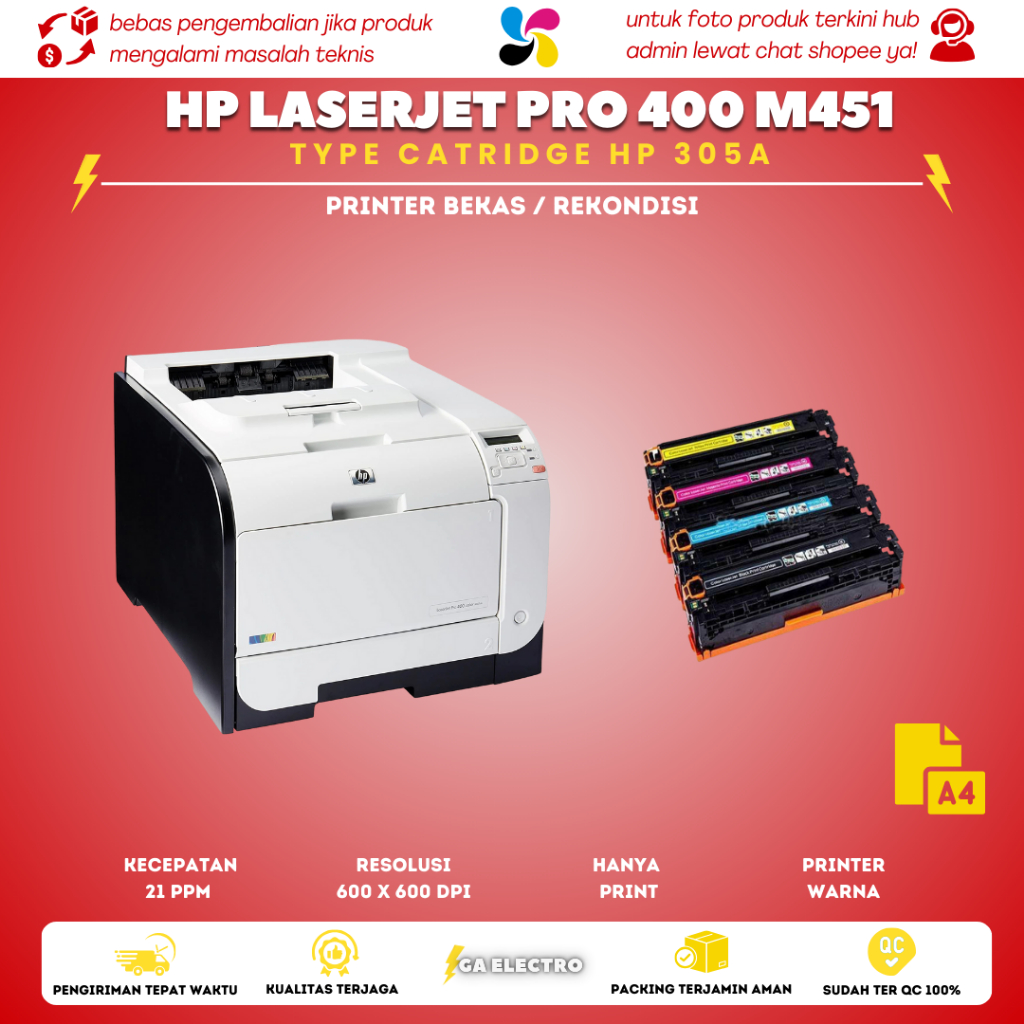 Jual printer hp laserset pro 400 m451 - printer foto dan printer stiker ...