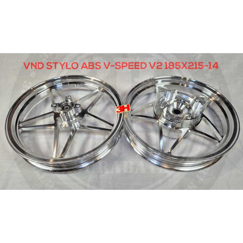 Jual VELG VND STYLO ABS V-SPEED V2 185 215 14 | Shopee Indonesia