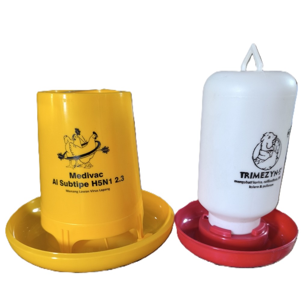 Jual Paket tempat makan dan minum ayam Tempat makan 1kg Tempat Minun 1 ...