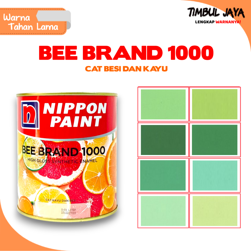 Jual Nippon BEE BRAND 1000 0,9L Cat Kayu dan Besi Nippon Paint / Cat ...
