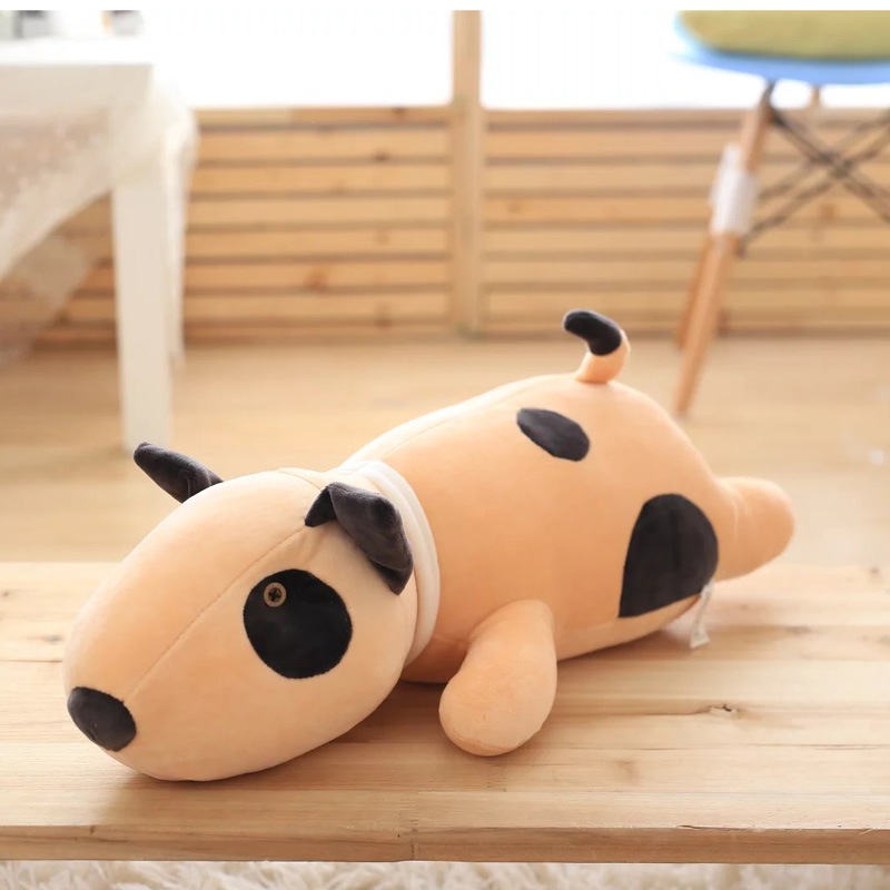 Jual Boneka Anjing Dog Doggy Lucu Jumbo Warna Coklat Tutul 50 cm ...