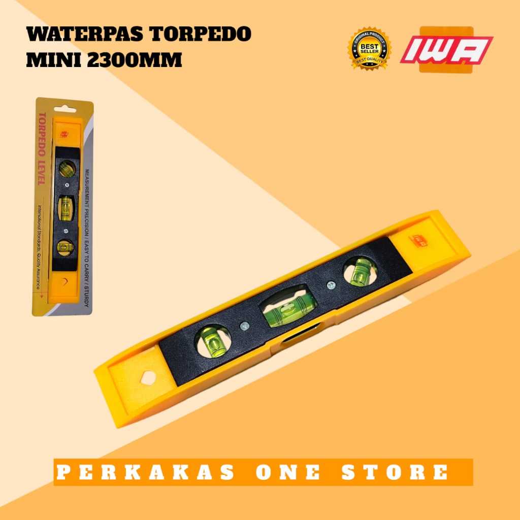 Jual IWA Water Pass Torpedo Magnet 9 inch / Waterpass Alat Ukur ...