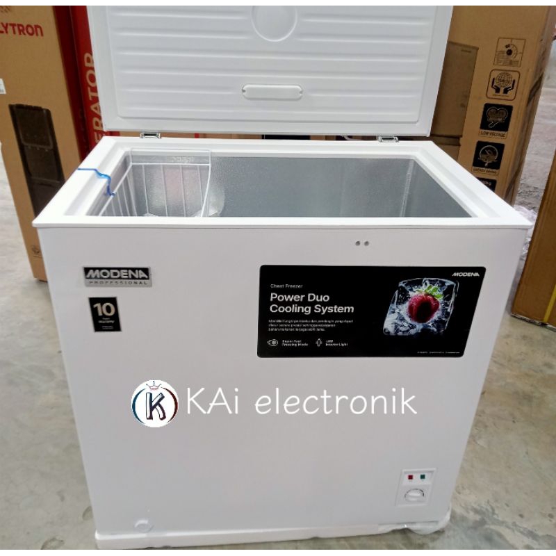 Jual MODENA CHEST FREEZER 200 LITER NEW MD0210MLWH | Shopee Indonesia