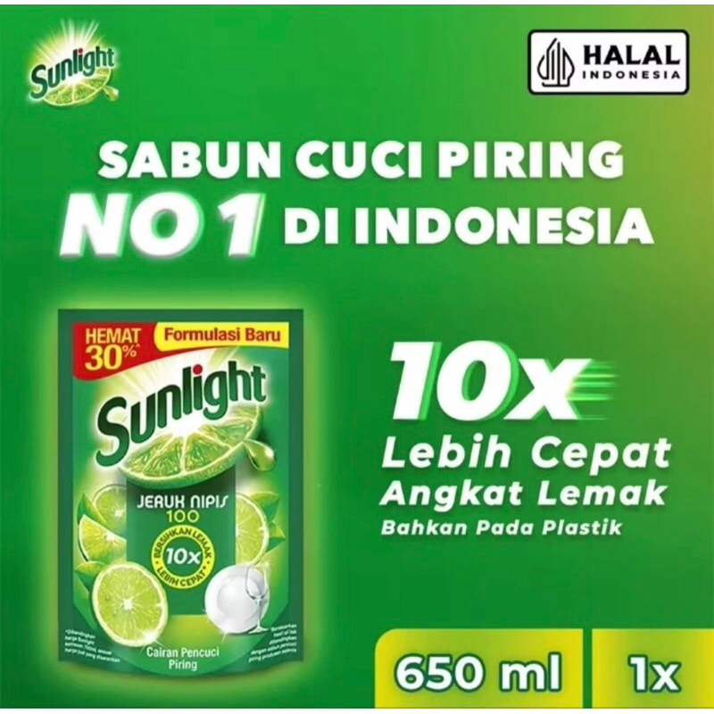 Jual Sunlight Sabun Cuci piring Jeruk Nipis 650ml | Shopee Indonesia