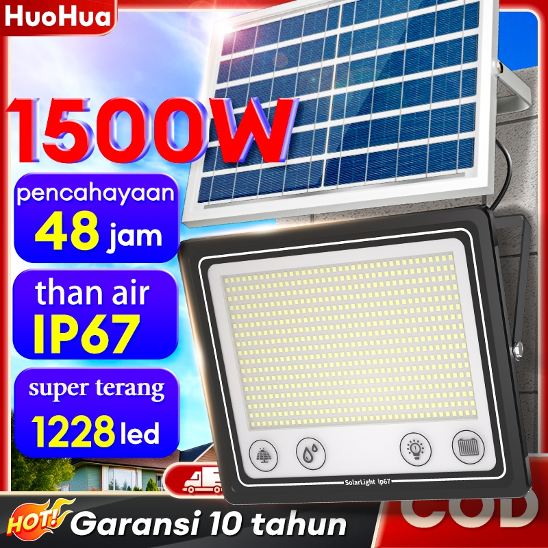 Jual lampu tenaga surya outdoor otomatis lampu sorot Ready Stock ...