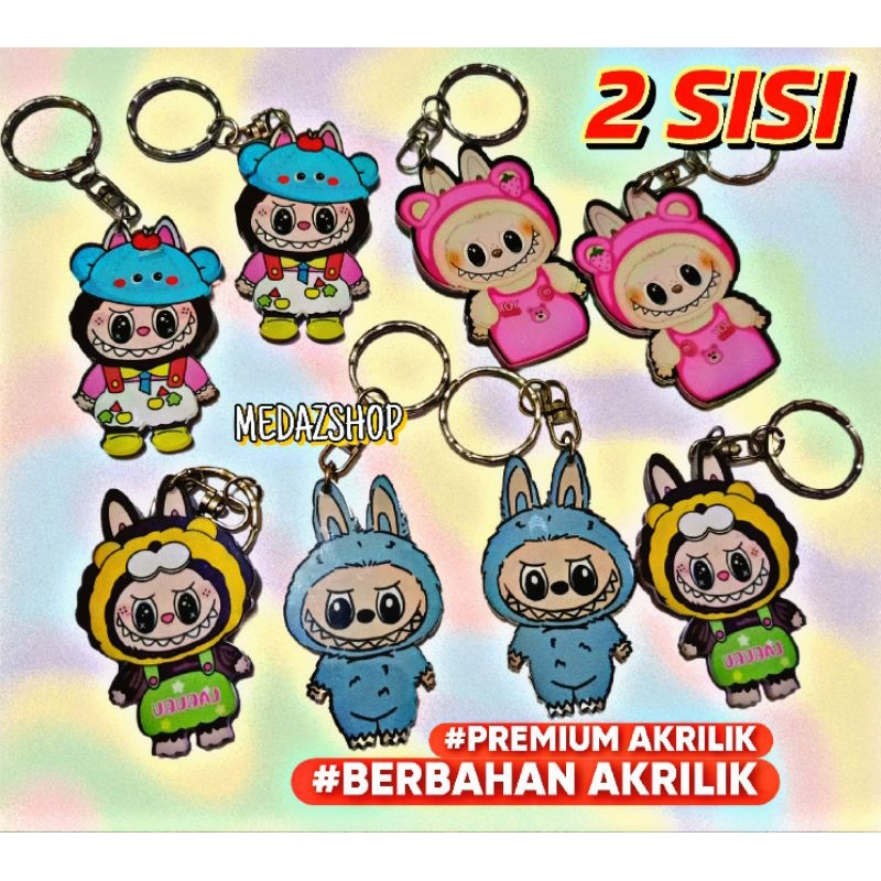 Jual Ganci/Gantungan Kunci Labubu Imut Bahan (Premium Akrilik ...